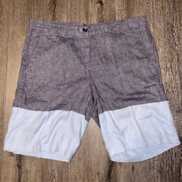 GAP | Shorts | Khakis By Gap Boyfriend Rollup Womens Blue Colorblock ...